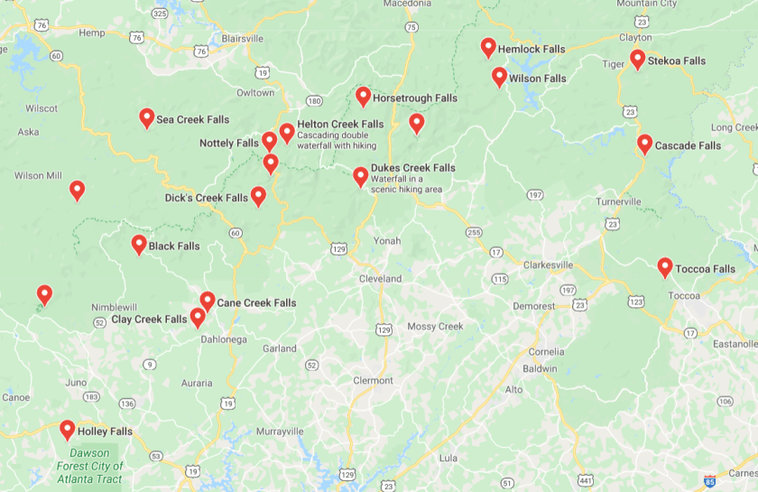 Georgia’s Waterfall Heaven – The Wandering RVer